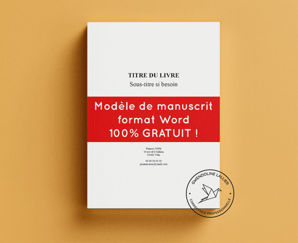 Modèle gratuit de manuscrit sur Word
